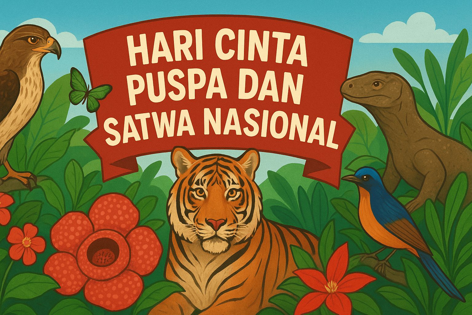 Hari Cinta Puspa dan Satwa Nasional - setiap 5 November